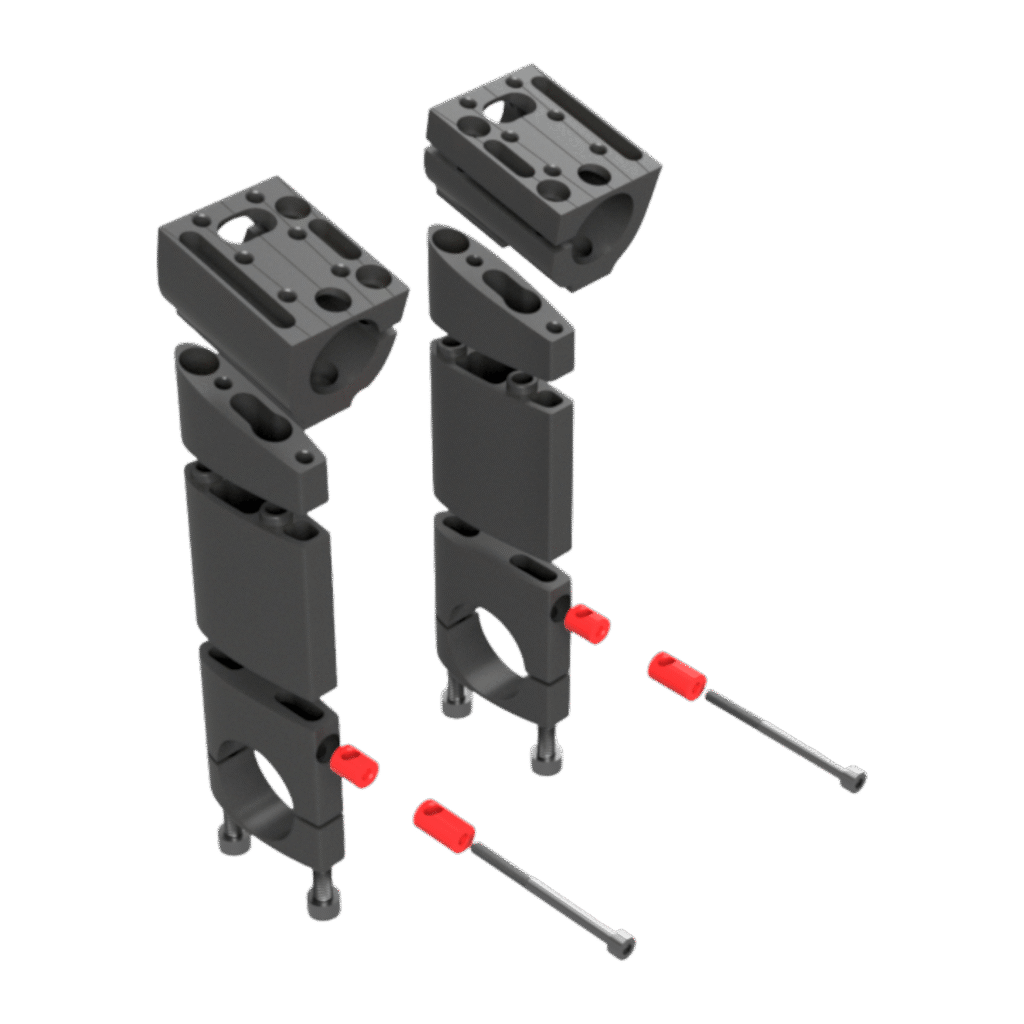 Barrel Nuts for Round Bar Clamping System - Drag2Zero